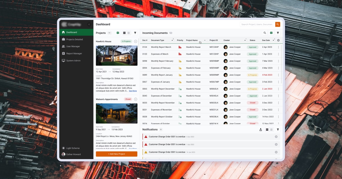 UI/UX Application Modernization for a Construction Management with ...