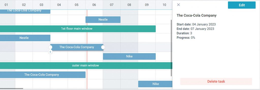 Webix Gantt Chart Widget Customization Guide - XB Software