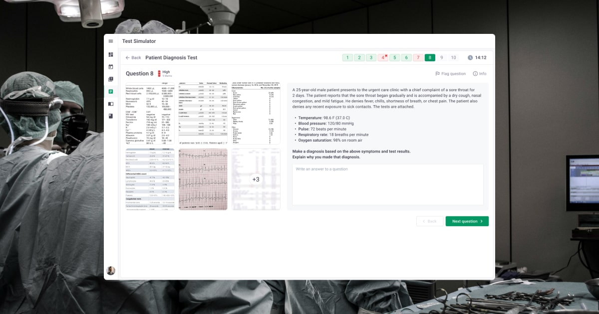 Medical Professional Testing System - XB Software