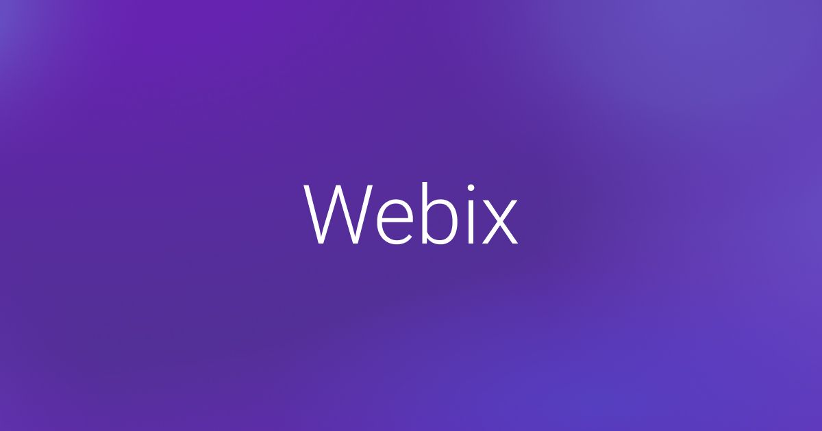 Webix - Fast JavaScript UI Widgets Library - XB Software